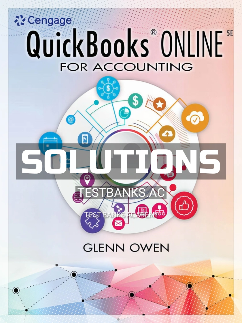 Solutions Manual for Using QuickBooks Online for Accounting 5th Edition ...
