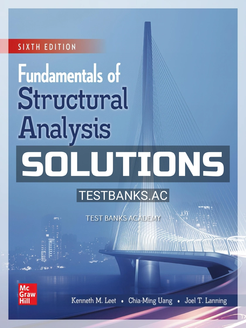 Solutions Manual For Fundamentals Of Structural Analysis 6th Edition By