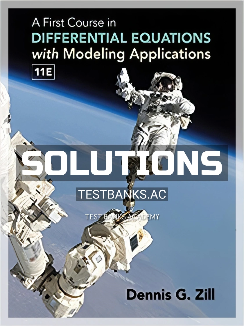 Solutions Manual For A First Course In Differential Equations With