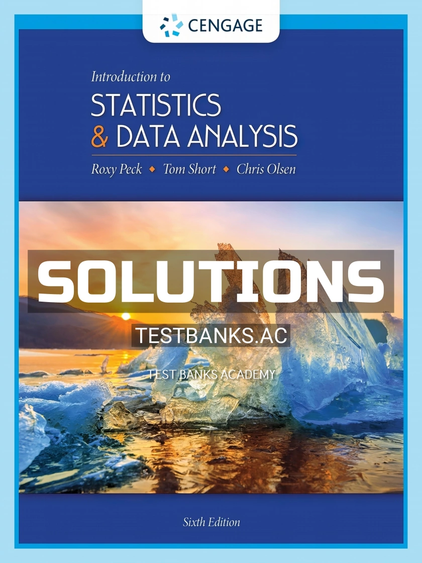 Solutions Manual For Introduction To Statistics And Data Analysis 6th Solutions Manual For Introduction To Statistics And Data Analysis 6th